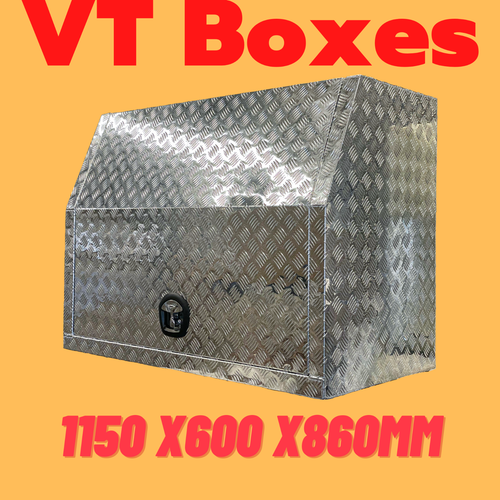 VT 1150x600x860mm chekcer aluminum full opening Toolbox UTE TRUCK 4WD ...