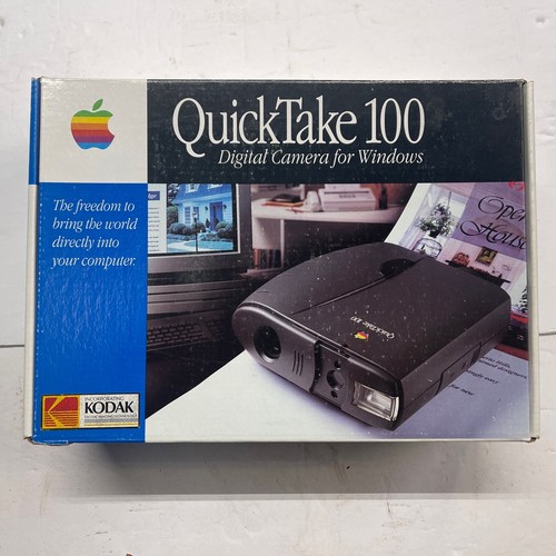 Extremely Rare Apple Quicktake 100 Camera with Box and Cables - WINDOWS ...