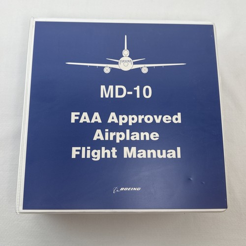 Boeing MD-10 FAA Approved Airplane Flight Manual | eBay