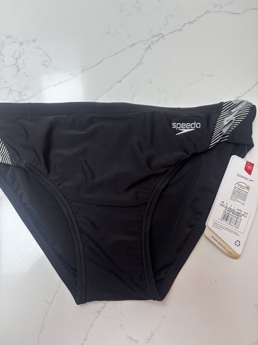 Men’s Boy’s Lad’s Vintage Speedo Black white Silky Retro 32” Swim Sun 🌞 ...