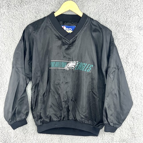 Eagles Pro Player Kids Size Large 16-18 Black Longsleeve Vtg Jacket ...
