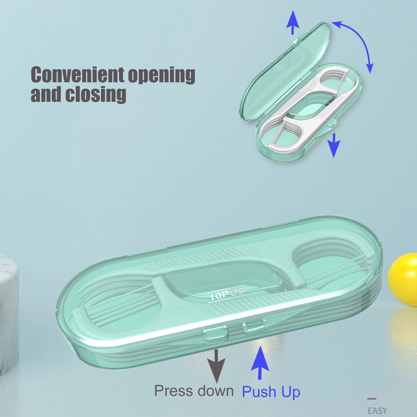 10pcs/box Dental Threads Disposable Clean Teeth Transparent Teeth ...