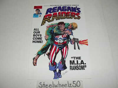 Reagan's Raiders #3 Comic Solson 1987 LAST ISSUE Ronald Reagan George ...