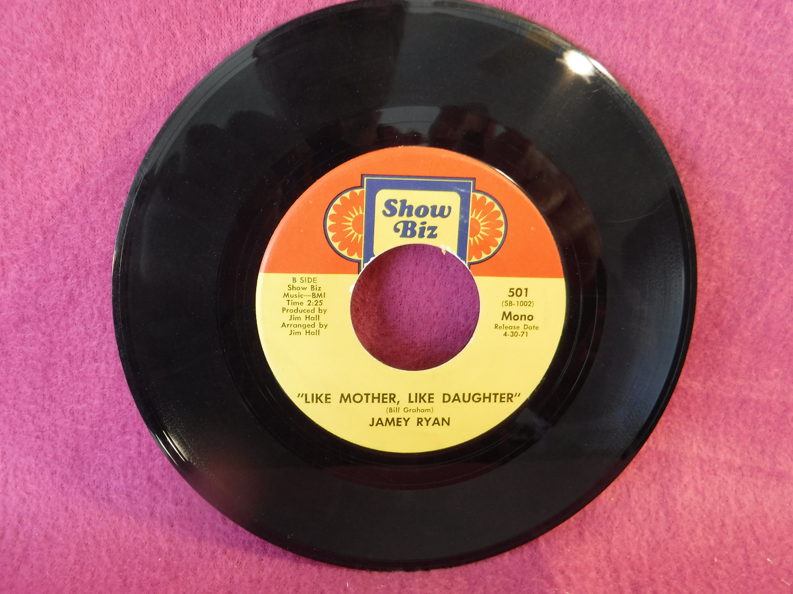 Jamey Ryan, Wildcat / Like Mother Like Daughter, Show Biz Records 501 ...