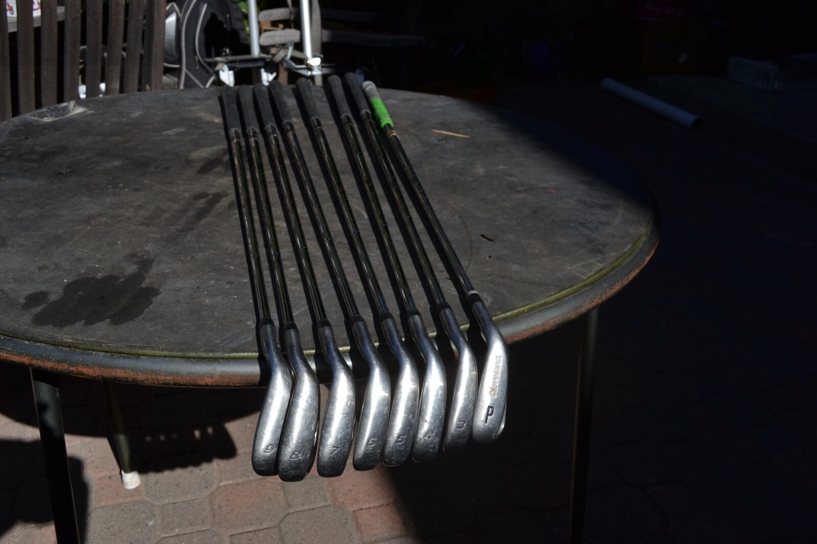 TAYLORMADE RAC OS IRON SET 3-9 + PW CLEVELAND TA6 Regular Steel Shaft ...