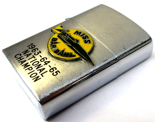 1963-1965 BARDAHL NATIONAL CHAMPION Cigarette Lighter Japan flip top ...