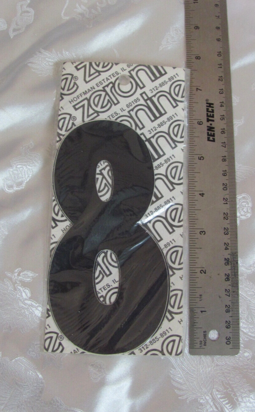 NOS Zeronine BMX Decal Sticker Number #8 EIGHT Set of 3 Sealed Vintage ...