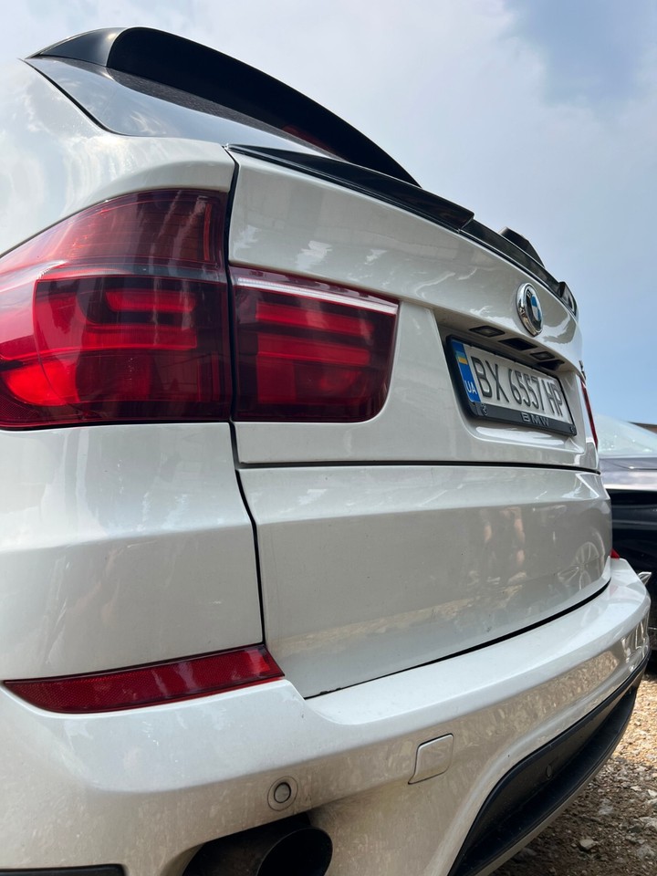 BMW E70 X5 Rear Lip Spoiler Trunk Wing Boot Ducktail ABS Plastic Gloss ...