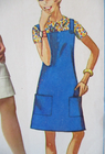 Simplicity Pattern 7497 Yng Jr/Teen Sundress Jumper & Blouse Size 5-6 ...
