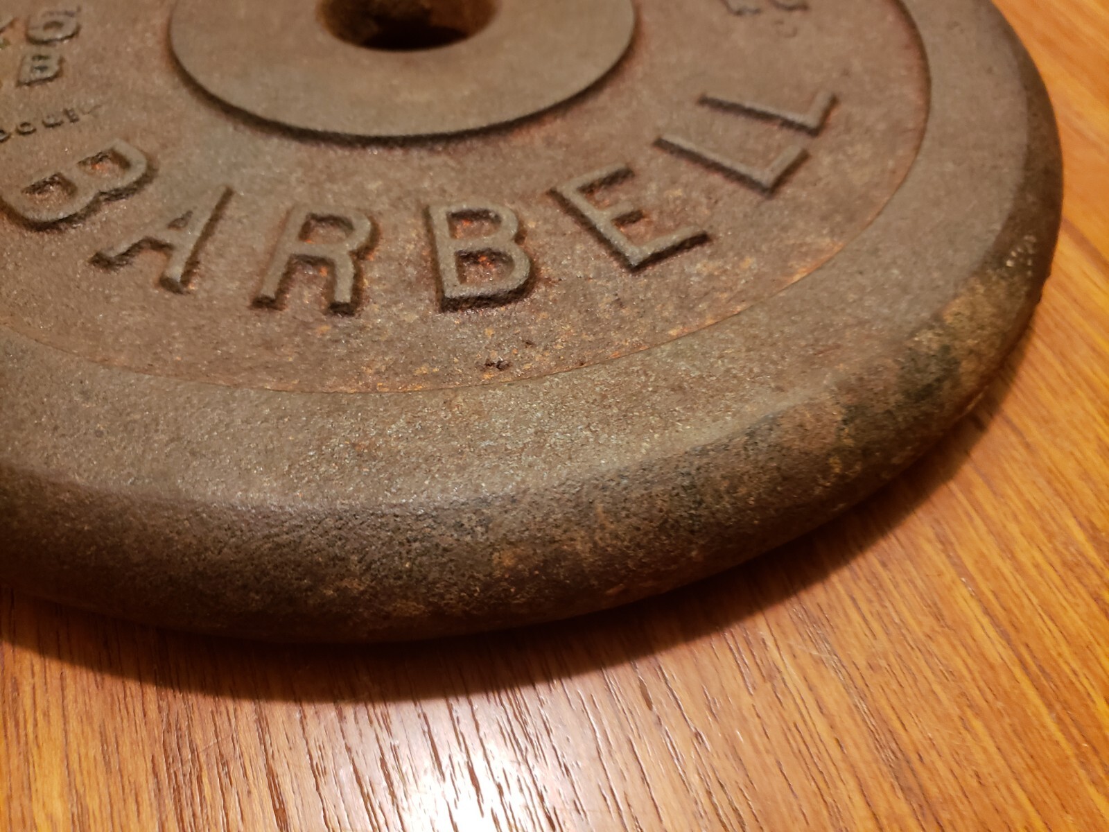 Vintage Billard Barbell 25lb Standard Size SINGLE Weight Plate Stamped ...