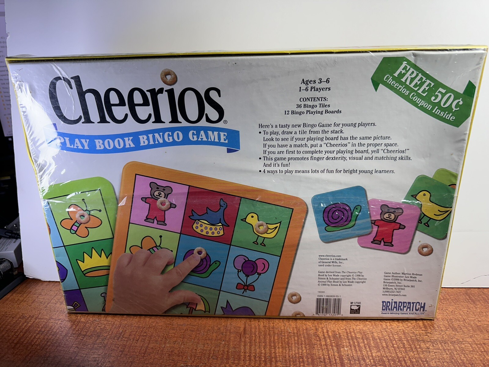 Vintage Cheerios Play Book Bingo Game Best Toy Award Briarpatch 2000 ...