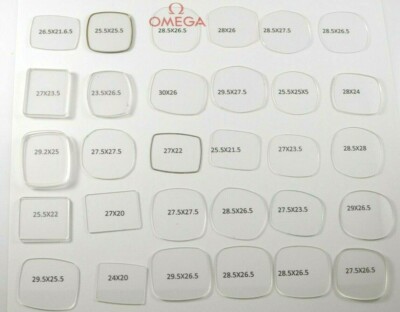 omega watch glass crystals mineral many sizes -choose from list NOS | eBay