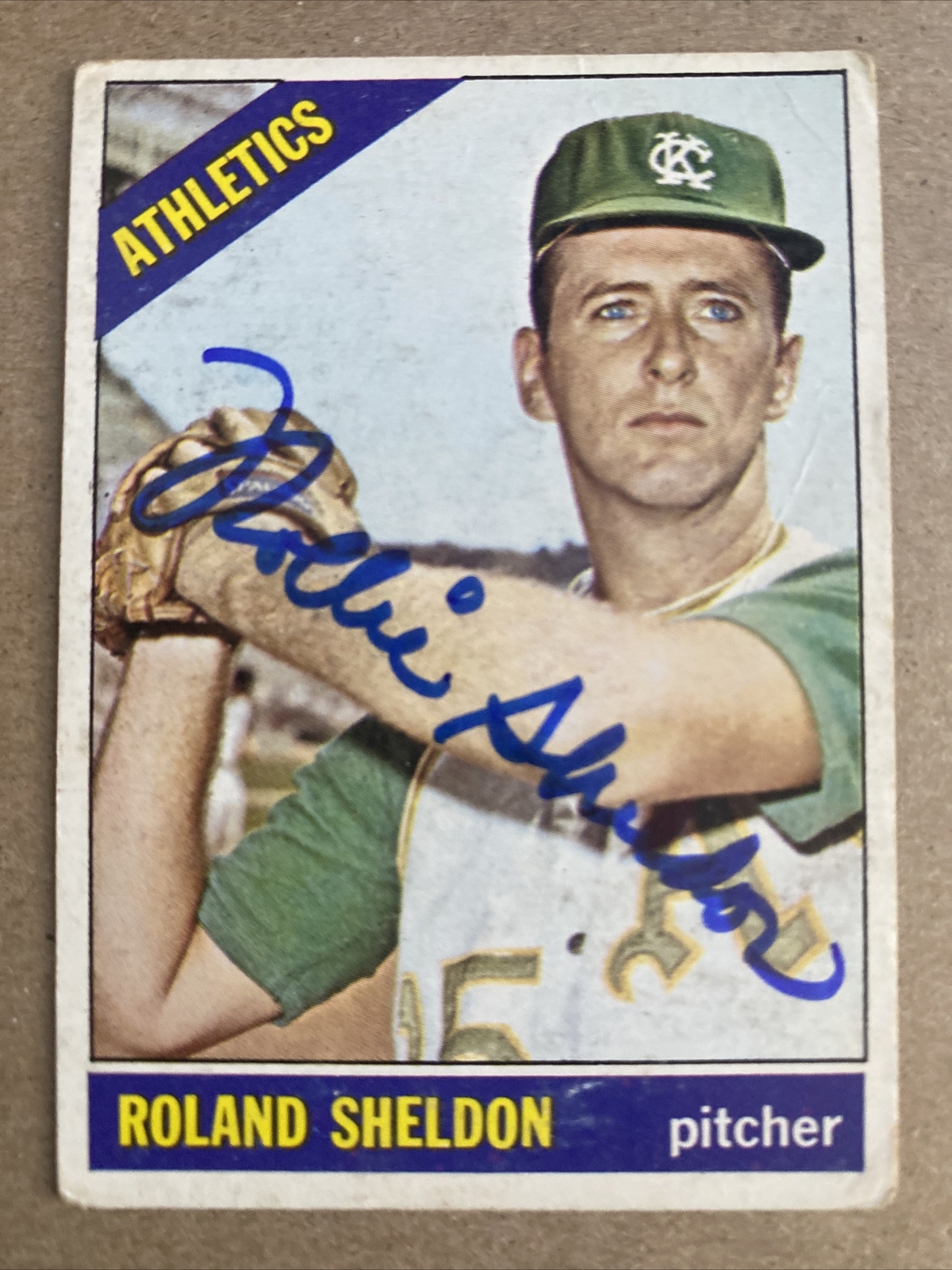 ROLLIE SHELDON 1966 TOPPS #18 AUTOGRAPHED Card - Kansas City A's | eBay