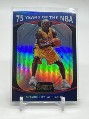 2021 Shaquille O'Neal Select Silver Prizm 75 Years Of The Nba 61 Lakers ...