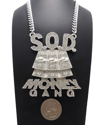 SOULJA BOY'S SOD MONEY GANG PIECE & 30" CUBAN CHAIN | eBay