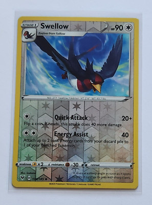 2020 POKEMON SWELLOW HOLO TRADING CARD | eBay