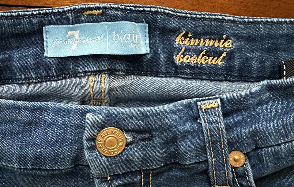 7 for all Mankind Women's Jeans Size 30 Kimmie Bootcut Stretch Medium ...