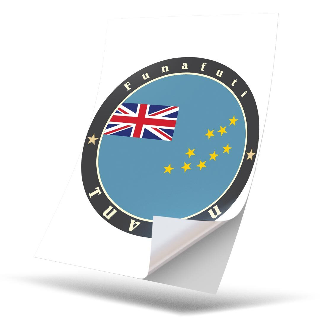 1 x Vinyl Sticker A4 - Tuvalu Funafuti Flag Travel #5096 | eBay