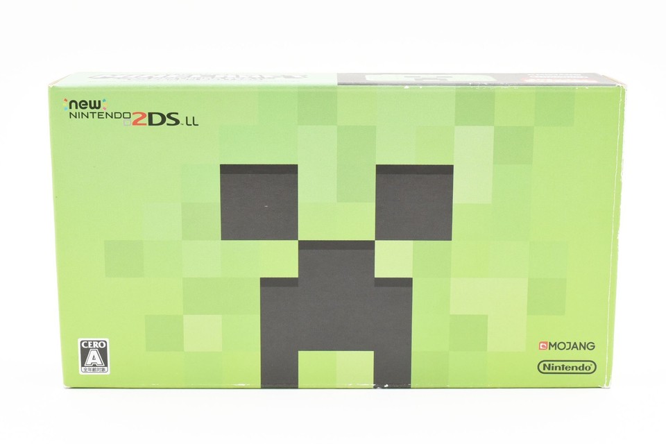 New Nintendo 2DS XL LL Console Minecraft Creeper Edition w/Box Adapter ...