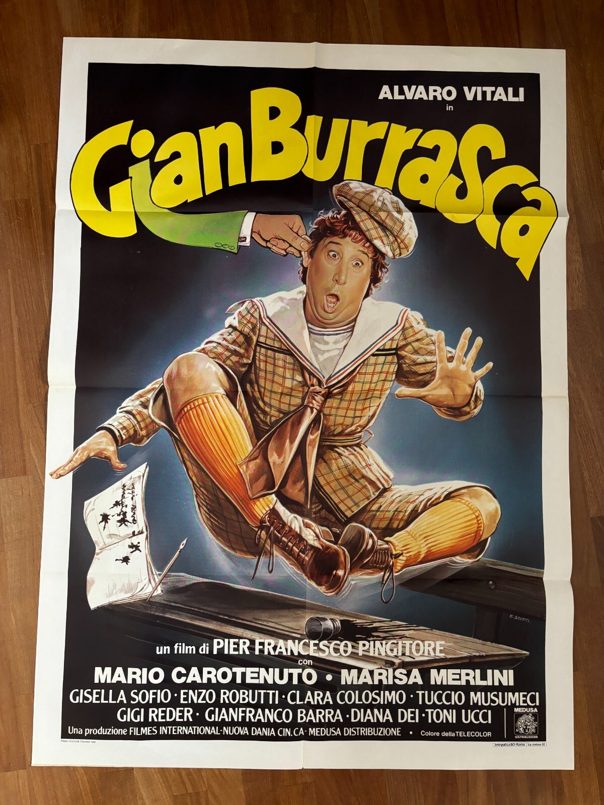 E MANIFESTO,2F, 1983 Gianburrasca Alvaro Vitali Marisa Merlini Mario ...