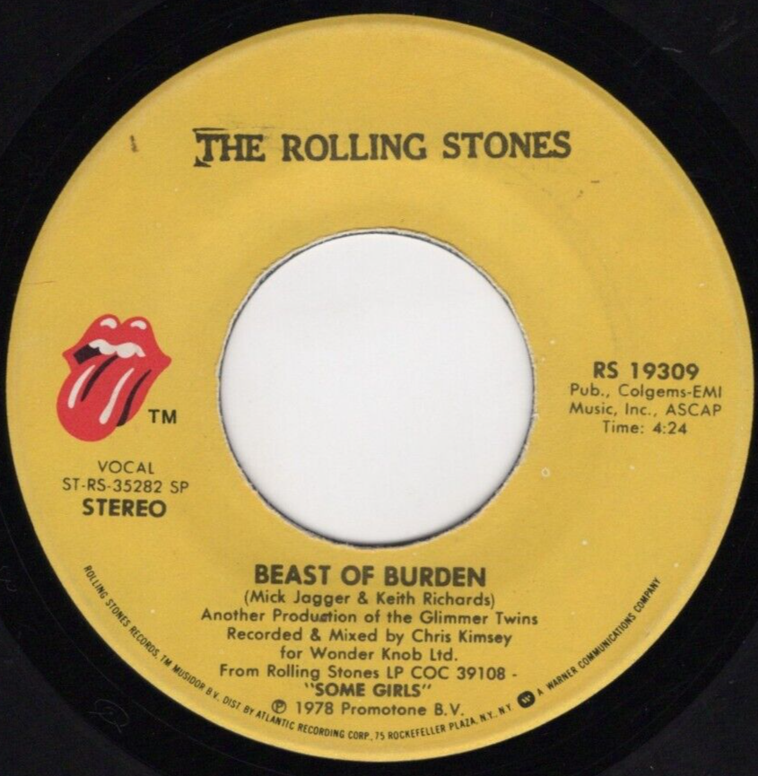The Rolling Stones – Beast Of Burden 1978 Rock Strong VG Plays Clean | eBay