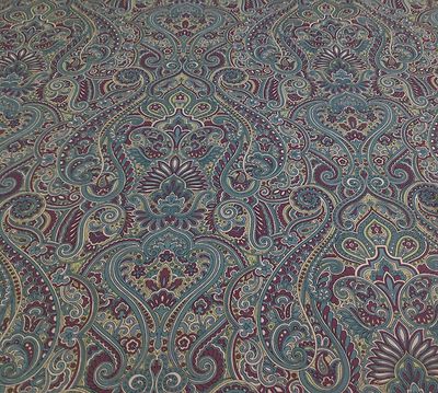 SMD Textiles KLEE Paisley ( Mulberry) VELVET Fabric.Curtains/Upholstery ...