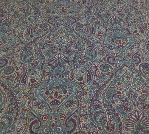 SMD Textiles KLEE Paisley ( Mulberry) VELVET Fabric.Curtains/Upholstery ...
