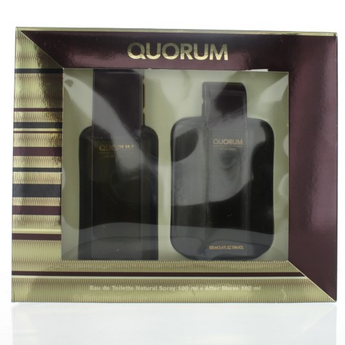 Quorum 2 PC Gift Set With 3.4 Oz by Antonio Puig for Men for sale ...