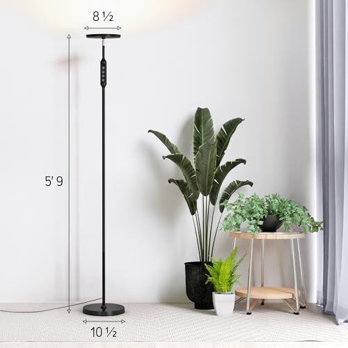 LED Daylight Floor Lamp - Free Standing Lamps for Living Room or ...