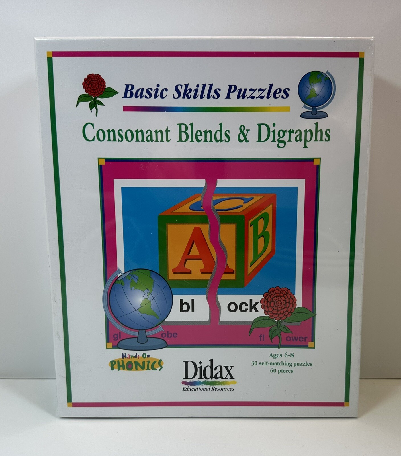Didax Basic Skills Puzzle Set Consonant Blends & Digraphs Matching ...