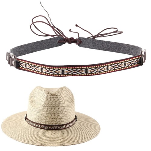 Cowboy Hat Band for Men Western Hat Bands for Adjustable Leather 0-8 ...