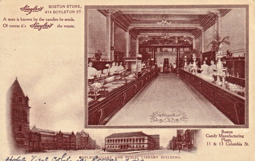 HUYLER'S BOSTON CANDY STORE REAL PHOTO POSTCARD RPPC Boylston Street ...