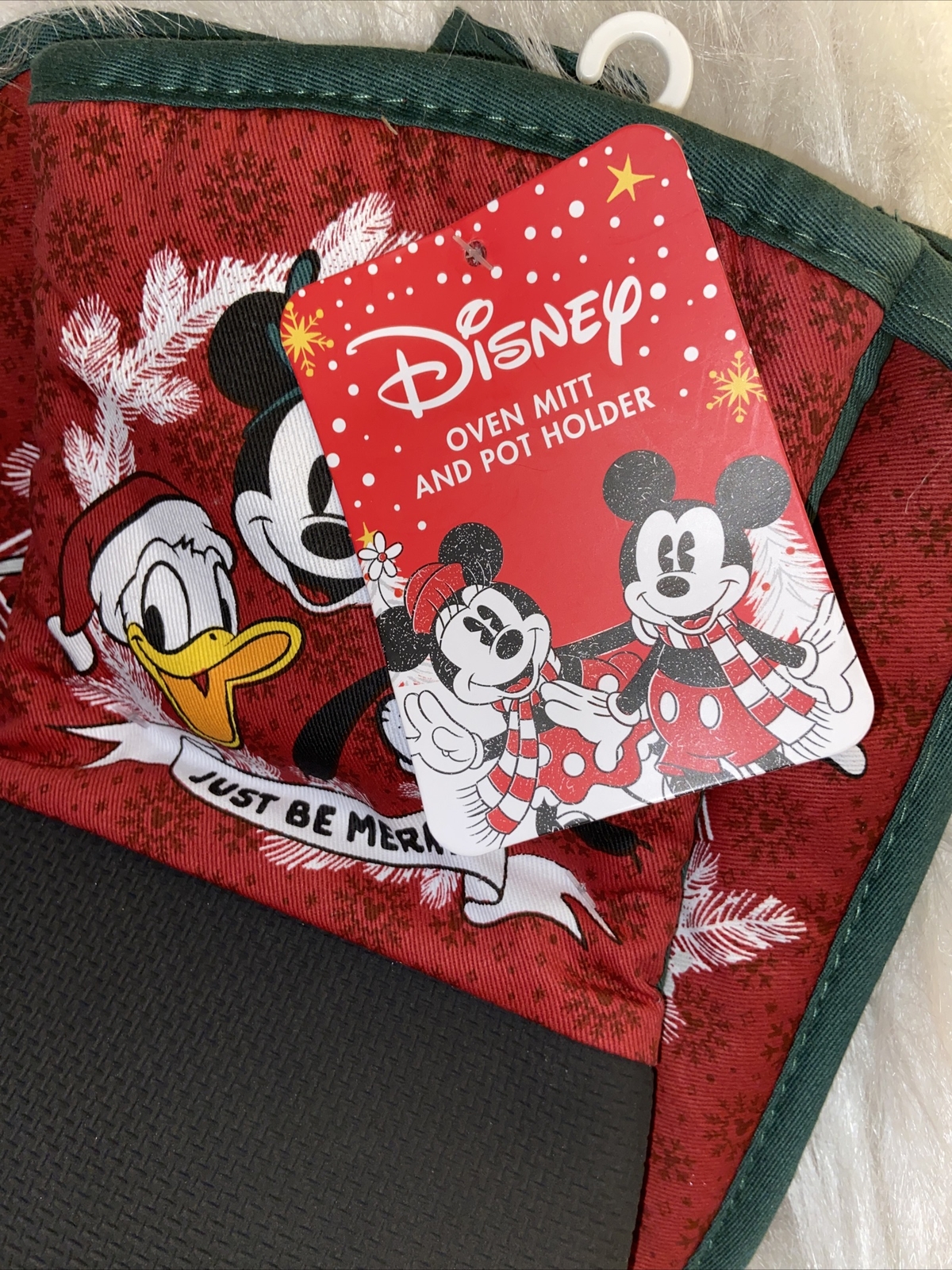 Disney Mickey Mouse Oversized Oven Mitt Pot Holder Goofy Donald Duck ...