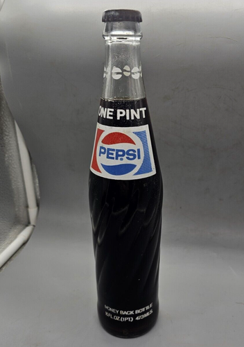PEPSI Bottle 1 Pint 16 fl oz Full Return For Deposit 70s-80s Vtg | eBay