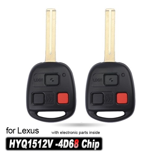 2x HYQ1512V -4D68 for Lexus LX470 GX470 2003-2007 2008 2009 Remote Key ...