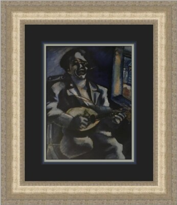 Marc Chagall Portrait of David with a Mandolin Custom Framed Print | eBay