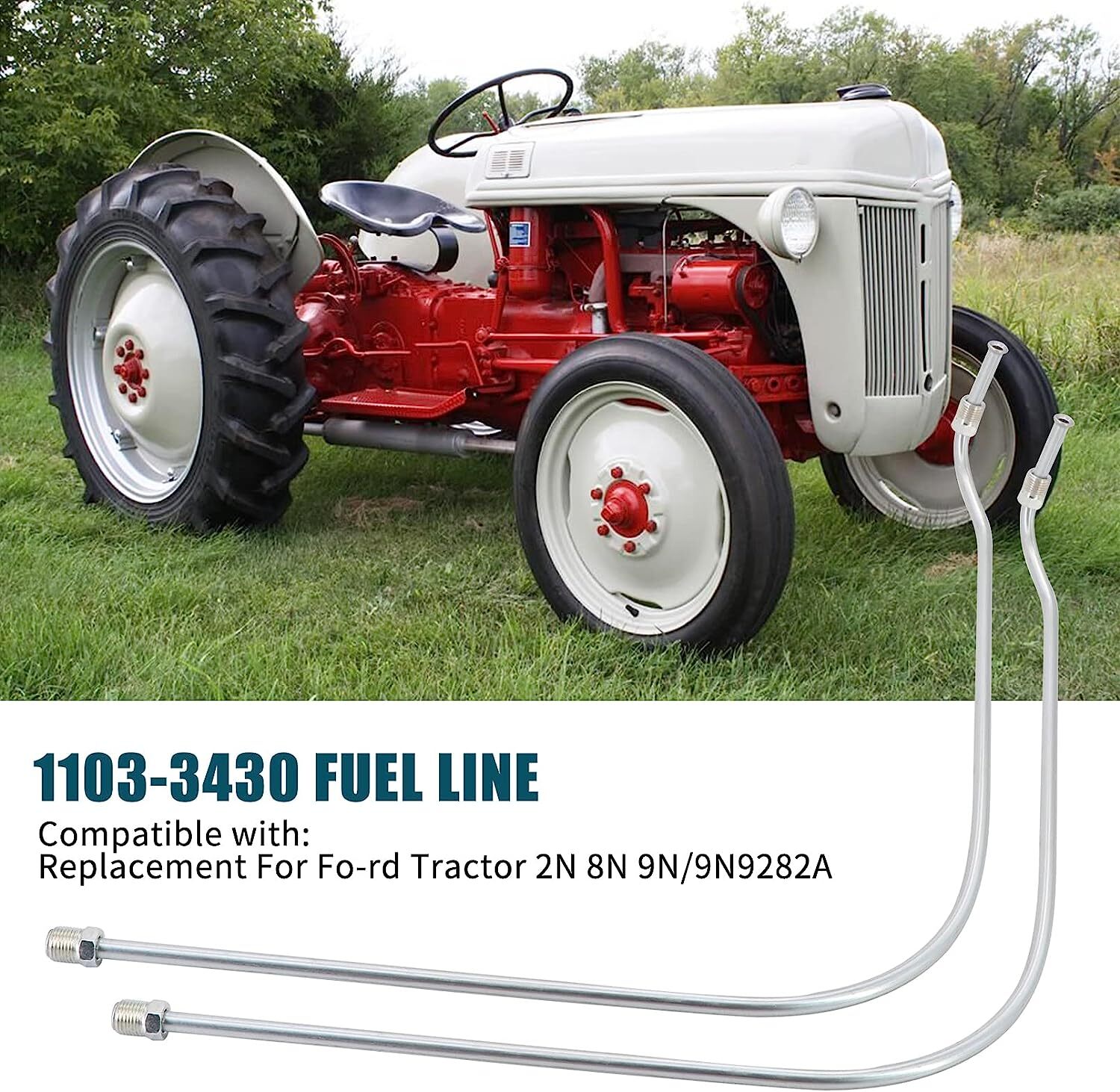 1103-3430 Fuel Line Replacement For Ford Tractor 2N 8N 9N 9N9282A ...