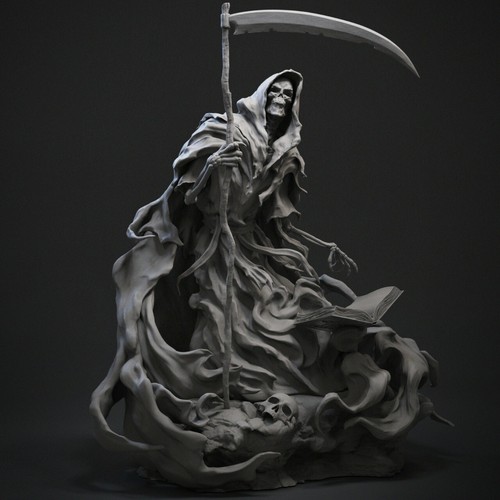 Grim Reaper (1) 210mm Unpainted 1/12 resin model kit and base ca3d ...