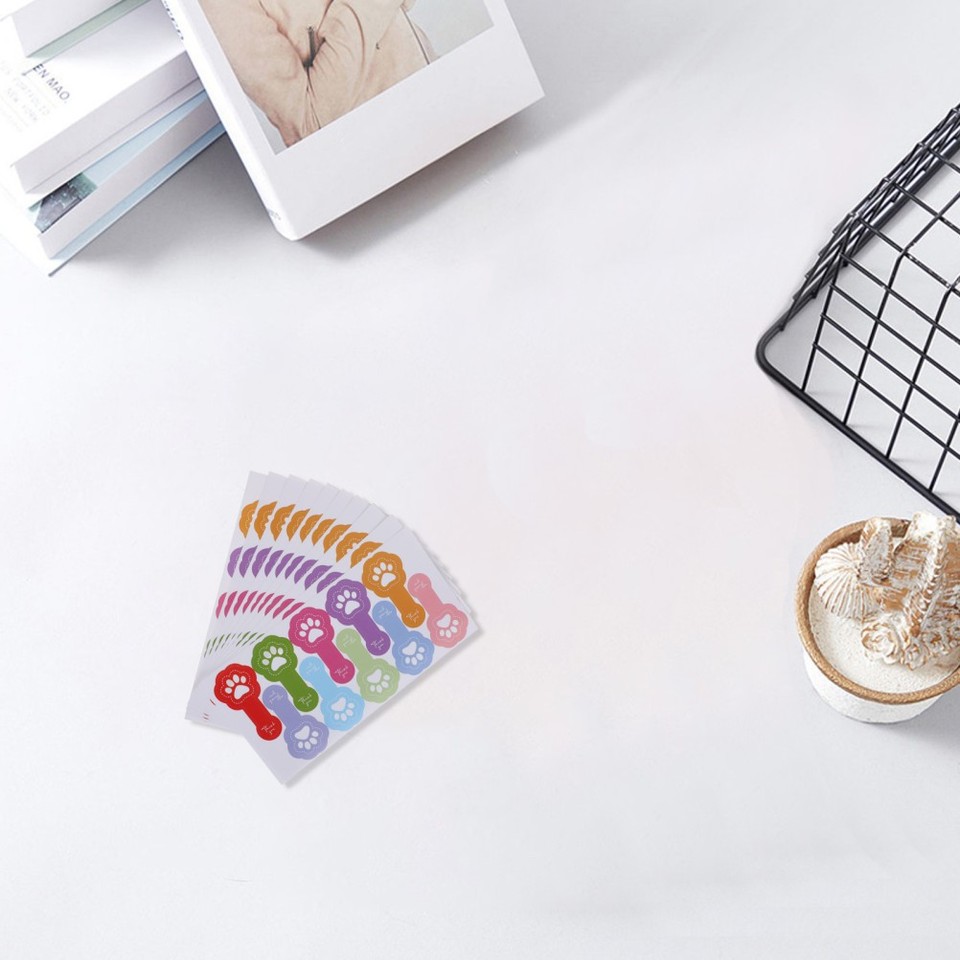 1000PCS Lollipop Baking Stickers: Cute Paw Long Label Sealing Bakery ...