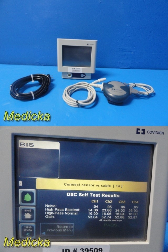 Covidien BIS Aspect Monitor W/ BISx LOC 4 Channel Module & Interface ...