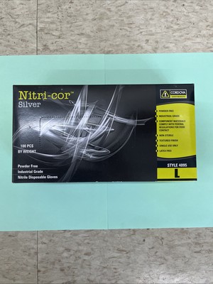 Cordova 4095L Nitri-cor Silver Nitrile Gloves Large | eBay