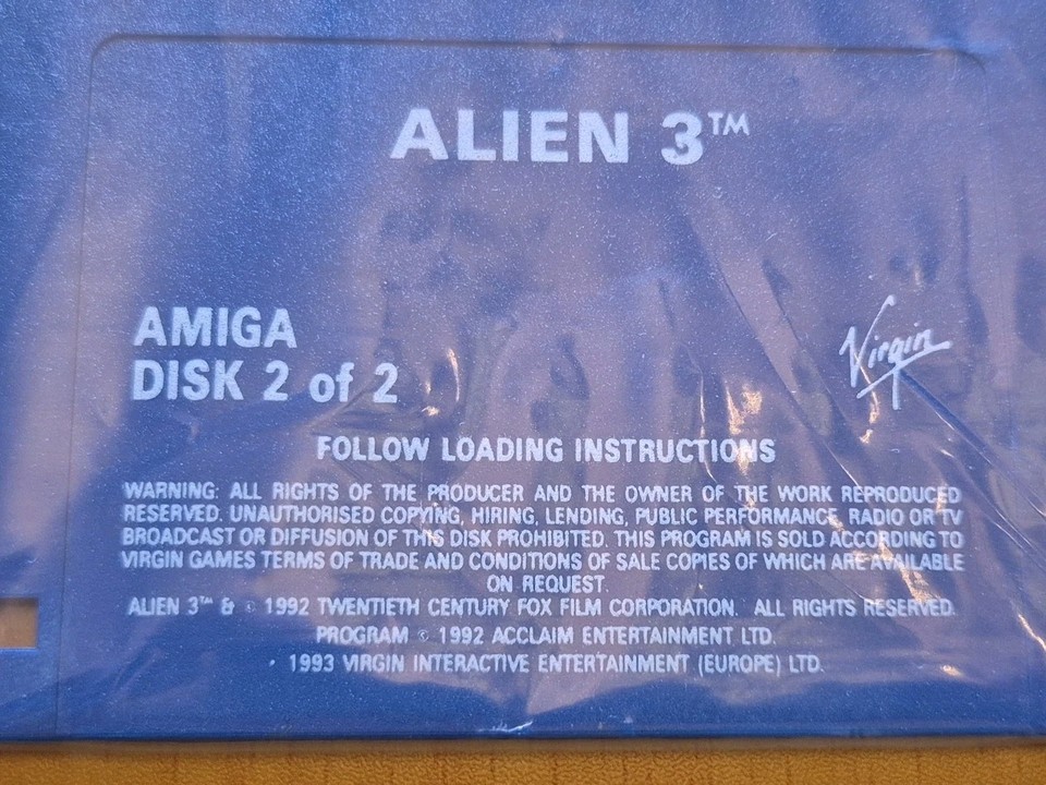 AMIGA Floppy Disk Game Software - ALIEN 3 | eBay UK