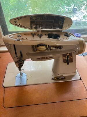 Vintage Singer 500A Rocketeer Sewing Machine inTable | eBay