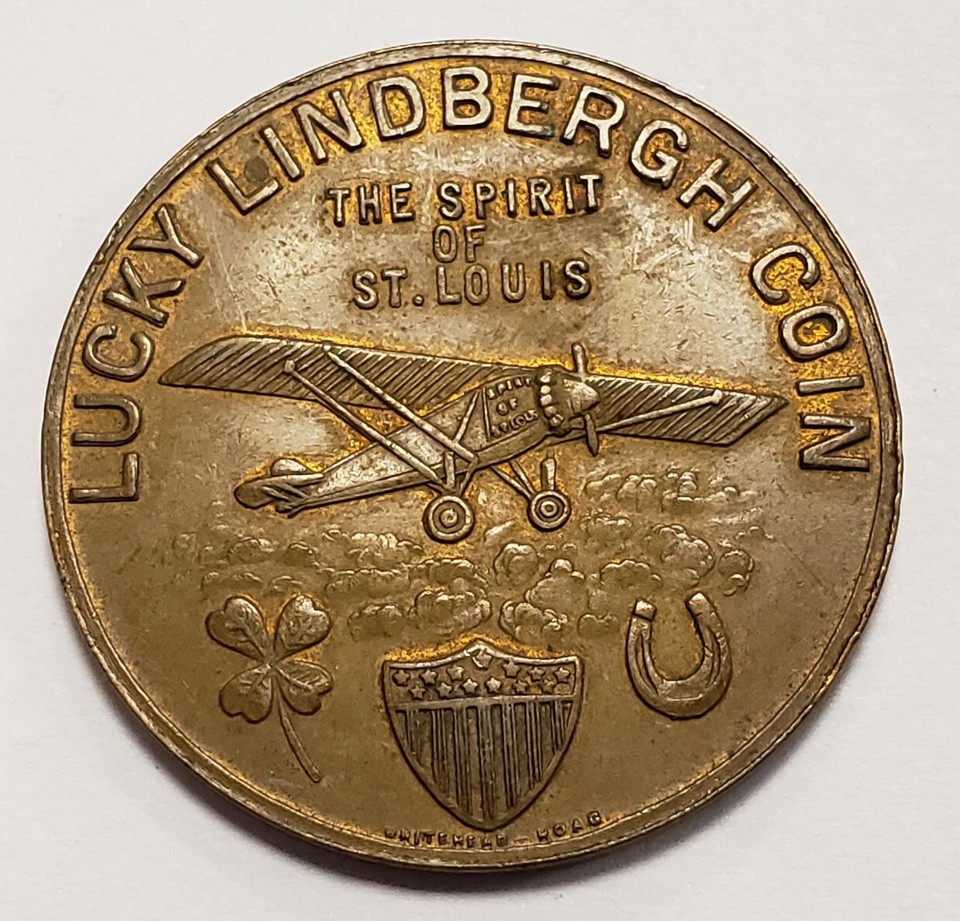 Medal - 1927 Charles Lindbergh - Lucky Lindbergh Coin - SKU-Z3538 | eBay