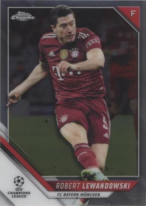 2021-22 Topps Chrome UCL - Robert Lewandowski #123 for sale online | eBay