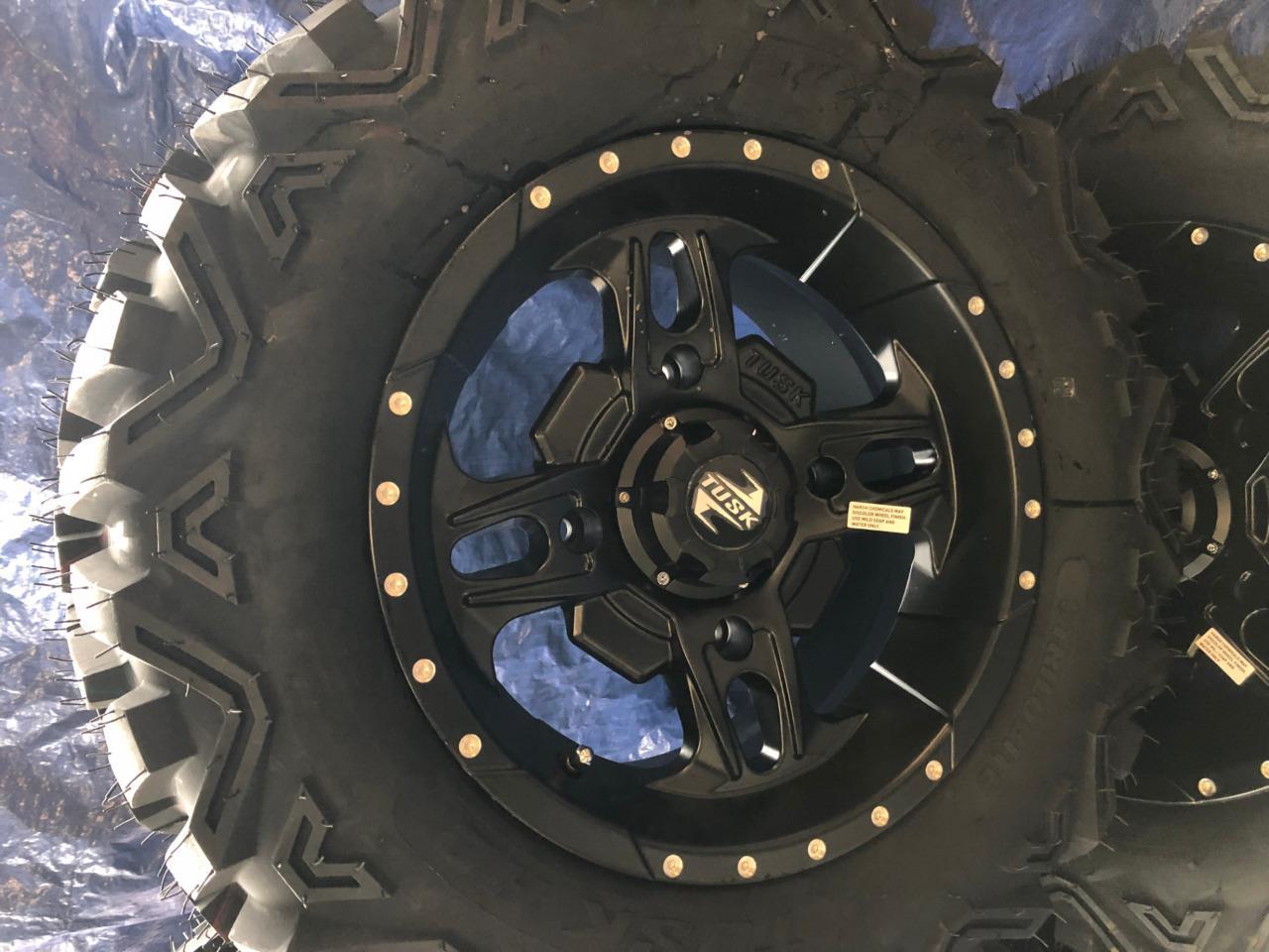 Polaris Scrambler 850 1000 4 Tires & Matte Black Rims 27x9x14 27x11x14 ...