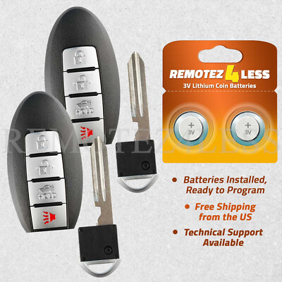 2 For 2014 2015 2016 Infiniti Q50 Replacement Remote Keyless Entry Car ...