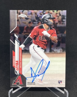 Domingo Leyba 2020 Topps Chrome #RA-DL Rookie Autographs RC ARIZONA | eBay