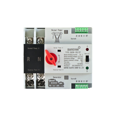 Commutatore Automatico ATS Suntree 63A 230V 2 Poli per impianti ON-GRID ...