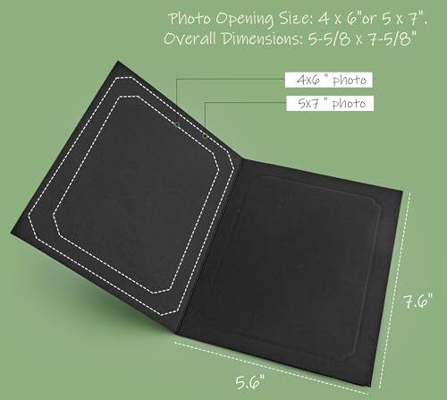 100 Pack Photo Folders for 4x6 or 5x7 Pictures Greeting Cards Paper ...